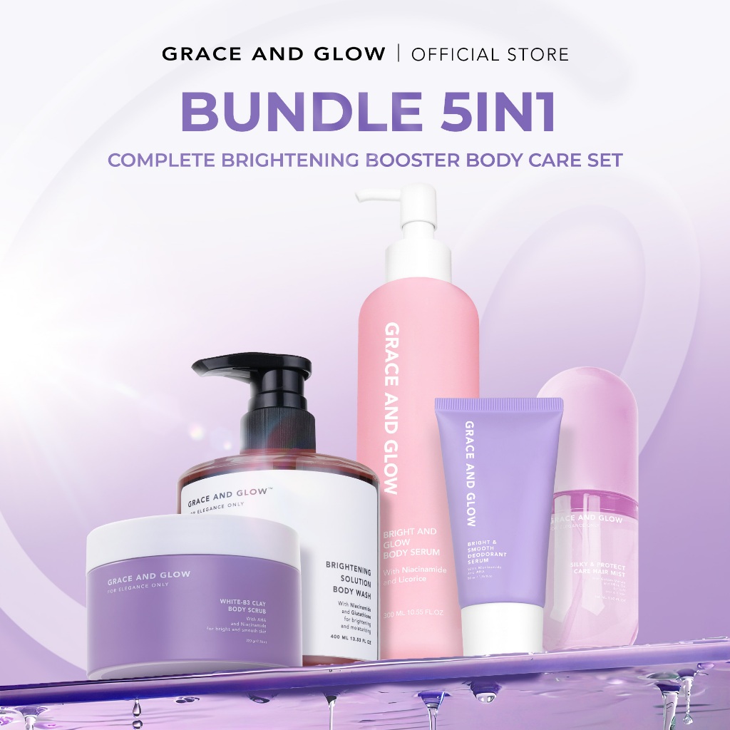 Jual Grace and Glow 5in1 Brightening Booster Body Care Set - Paket ...