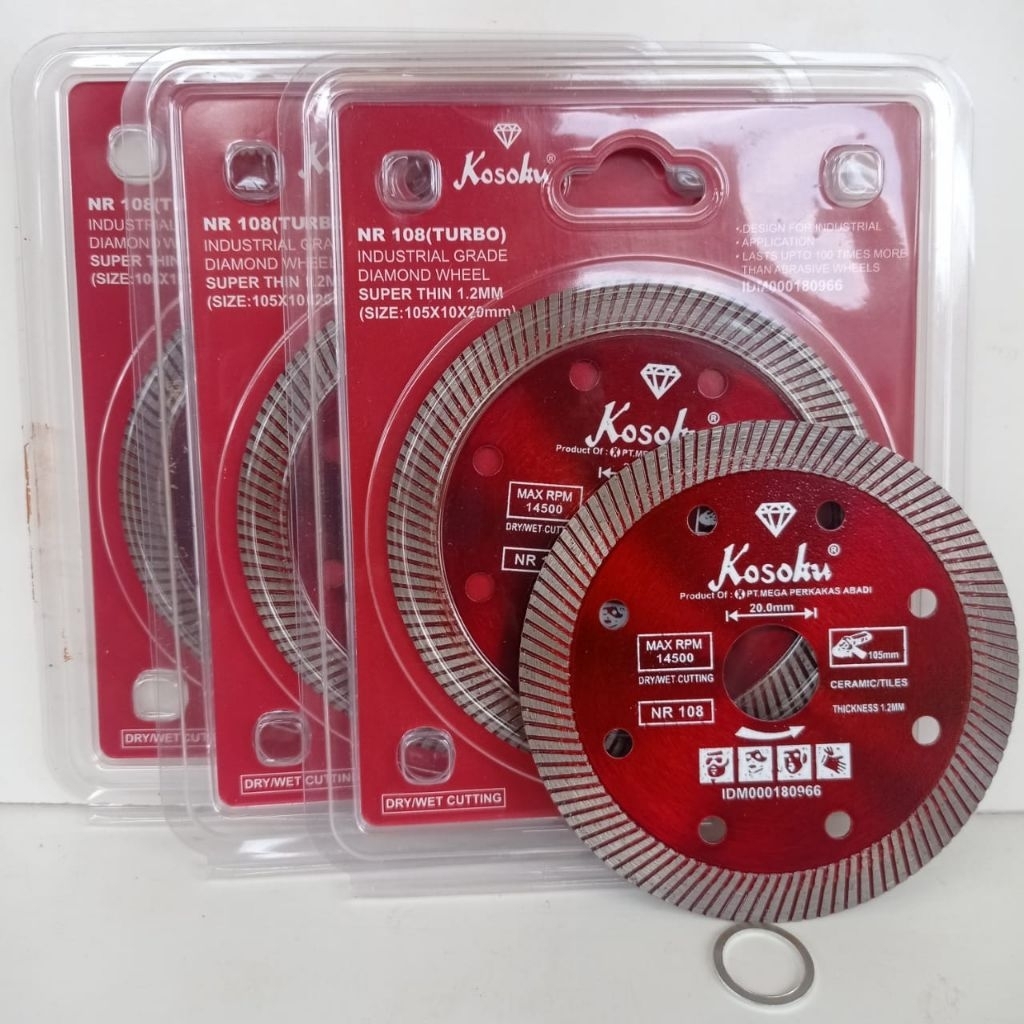Jual Mata Pisau Potong Keramik Granit Ubin Kosoku Turbo 4" Diamond ...