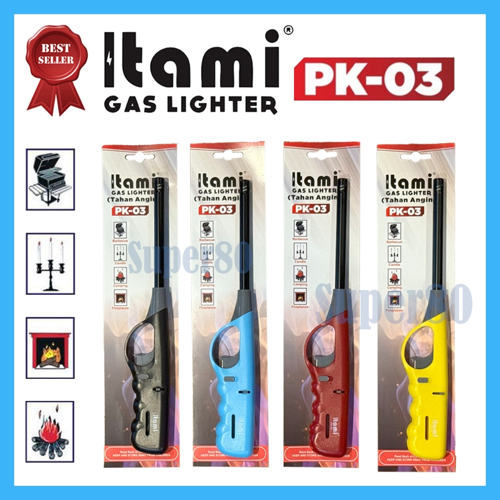 Jual Pemantik Kompor ITAMI PK-03 Korek Api Panjang Tembak Gas Lighter ...