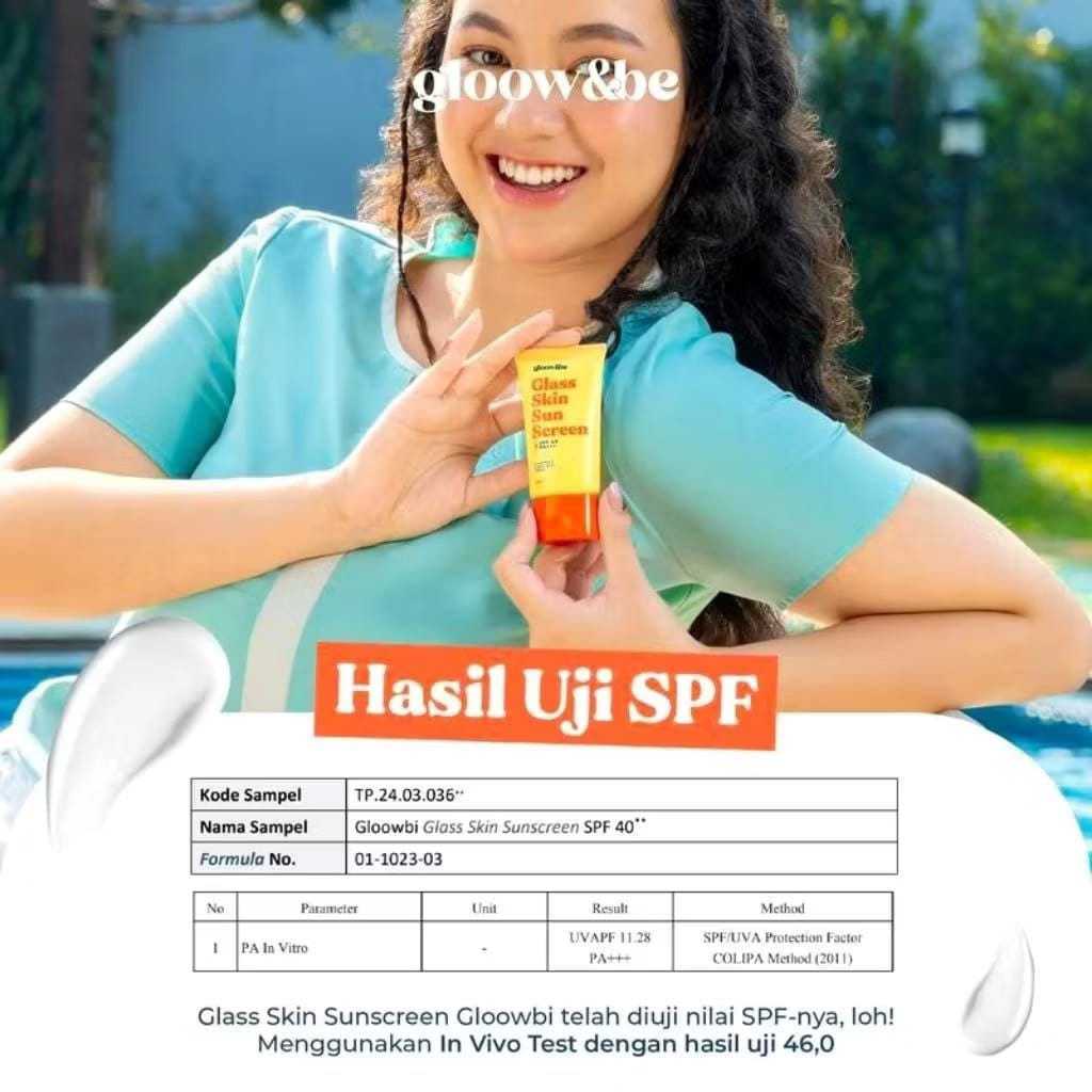 Jual GLOOW&BE Facial Wash & Sunscreen Glowing No Effort Glass Skin SPF ...