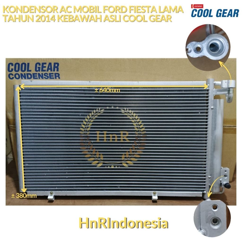 Jual Kondensor AC Mobil Ford Fiesta Lama Th 2014 kebawah Condensor ASLI ...