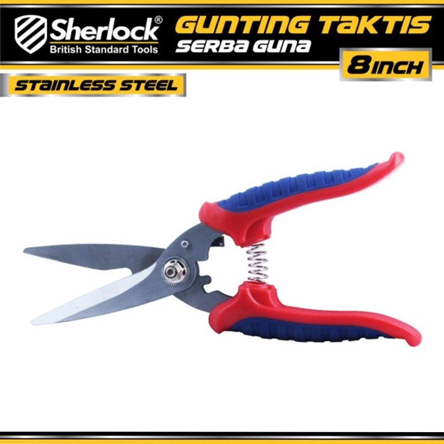 Jual Gunting Taktis Serba Guna 8 inch Original Sherlock Gunting Dahan ...