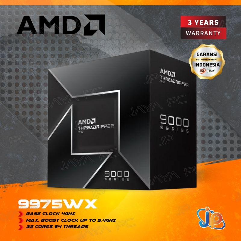 Jual Processor AMD Ryzen Threadripper PRO 9975WX 4.0 - 5.4 GHz Socket ...