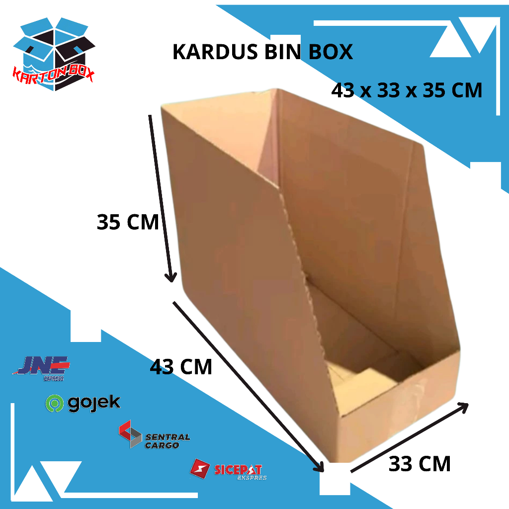 Jual Kardus Arsip Bin Box 43x33x35 CM/Map Folder/Map Bindex Box/Bin Box ...