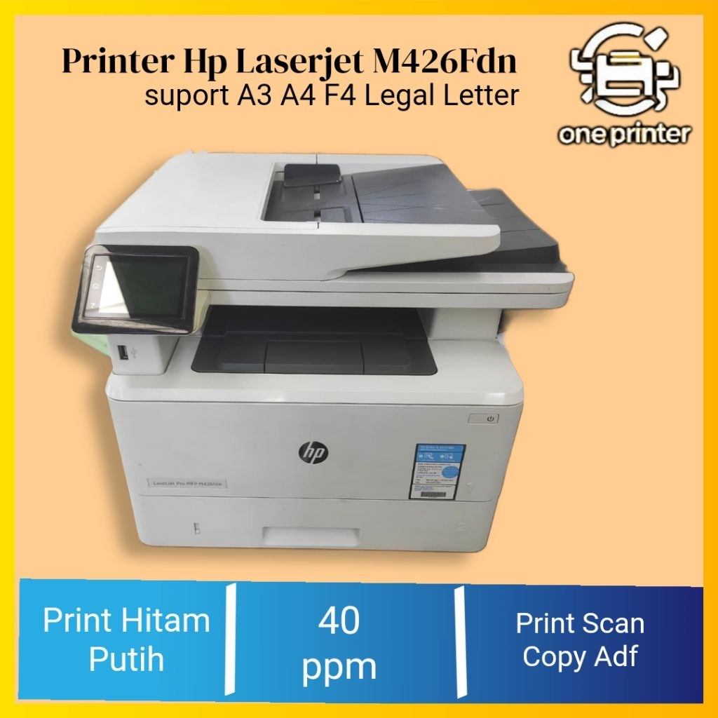 Jual Printer Hp Laserjet pro Mfp M426fdn Mesin Poto Copy Hitam Putih ...