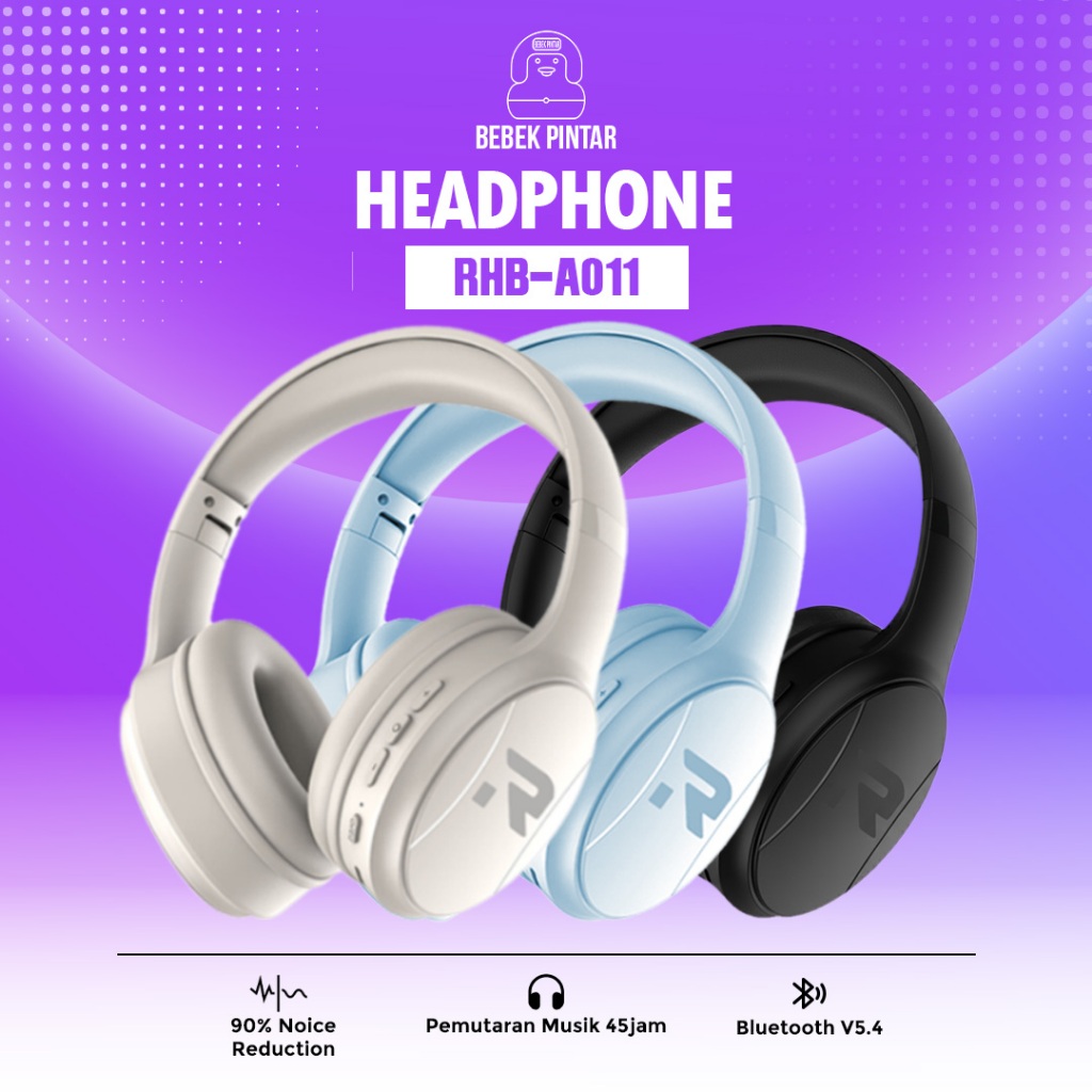 Jual Bebek Pintar Headphone Bluetooth 5.4 Foldable Headphone Wireless ...