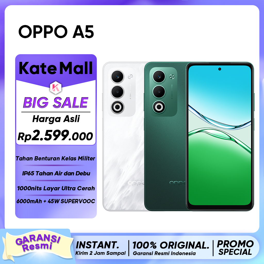 Jual OPPO A5/A60 (8/128GB) (8/256GB) - Snapdragon 6s 4G Gen1, Tahan ...