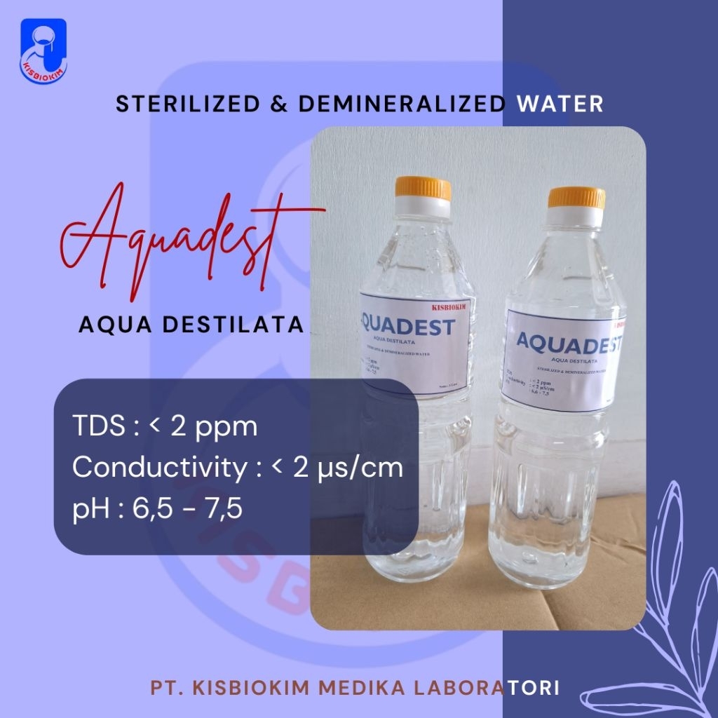 Jual AQUADEST/ H2O/ AIR DESTILATA | Shopee Indonesia