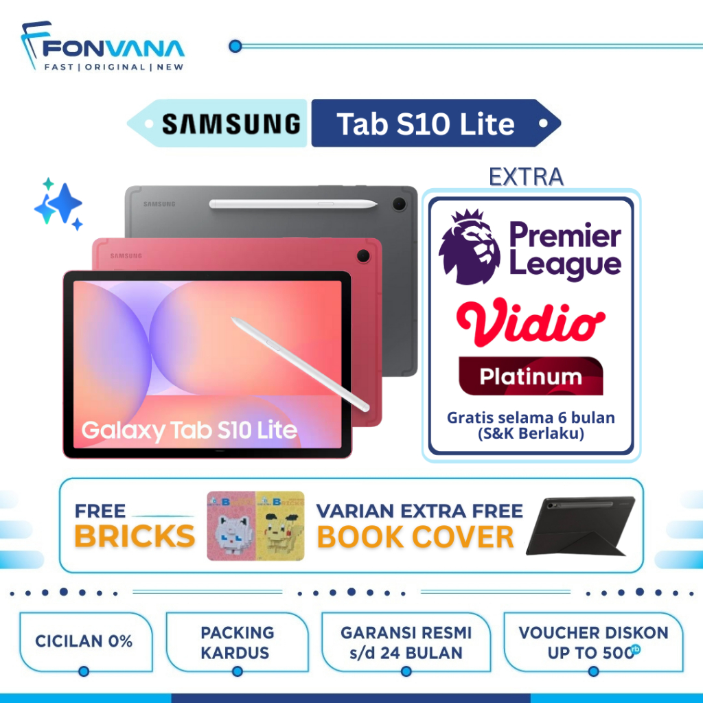 Jual Samsung Galaxy Tab S10 Lite 6/128GB 5G Wi-Fi - Prosesor Exynos 1580 Layar 10,9 inch FHD ...