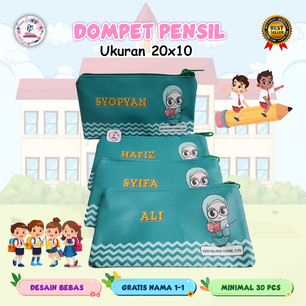 Jual DOMPET PENSIL Souvenir Sekolah Kenaikan Kelas/Wisuda/Murid Baru ...