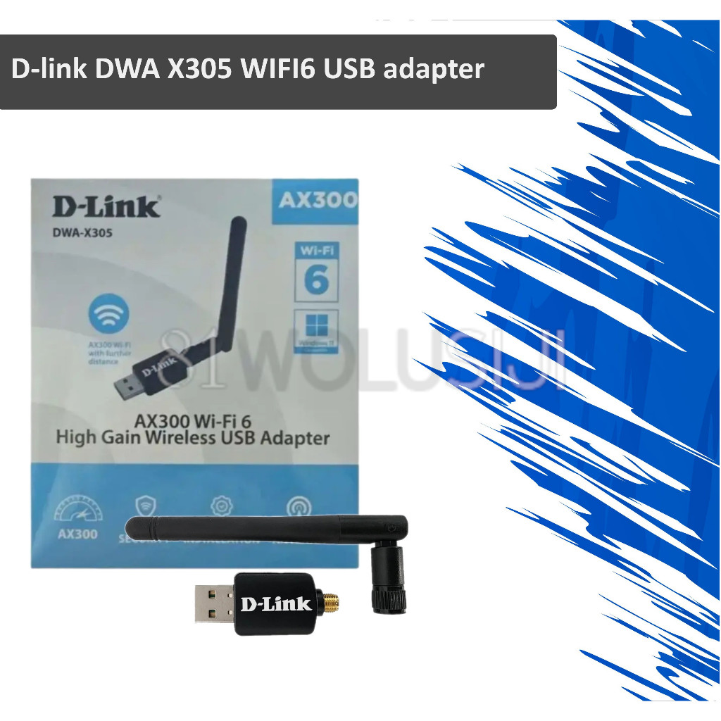 Jual D-Link DWA X305 High Gain AX300 USB Wireless Adapter WIFI6 ...