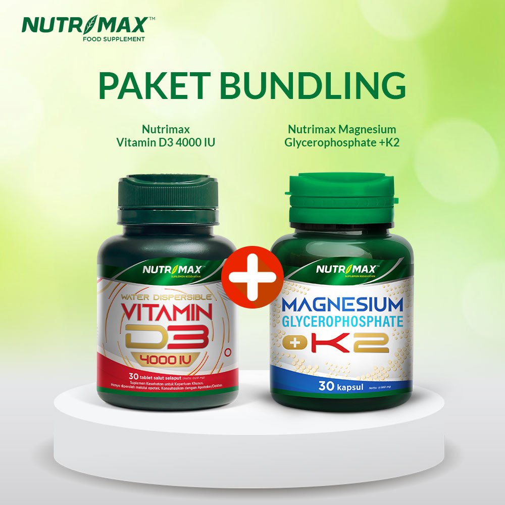 Jual Paket Bundling Nutrimax Vitamin D3 4000 Nutrimax Magnesium ...