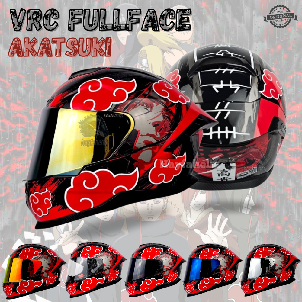 Jual Helm Fullface Vrc Motif Anime Akatsuki 100% Original High Quality ...