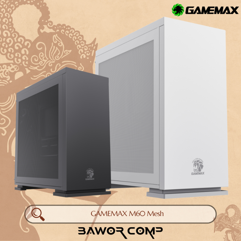 Jual GameMax M60 Mesh Black / White | Casing PC MATX | Case CPU Gaming ...