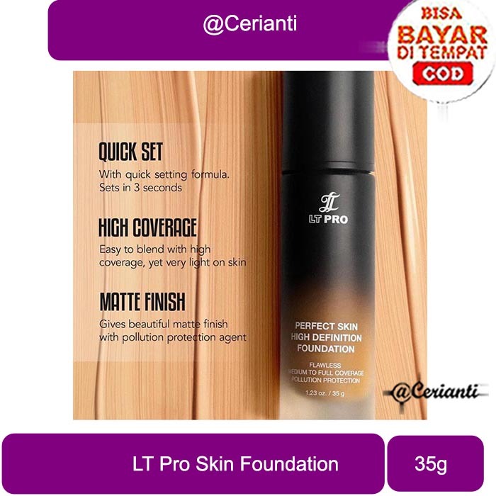 Jual LT PRO La tulipe Perfect Skin HD Foundation Cerianti | Shopee ...