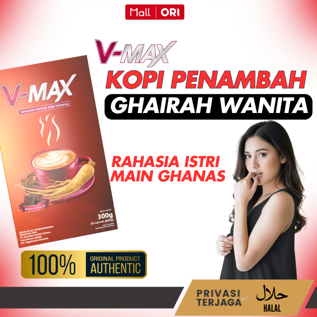 Jual V MAX Kopi Rasa Coklat Penambah Ghairah Wanita - Kopi Ginseng ...