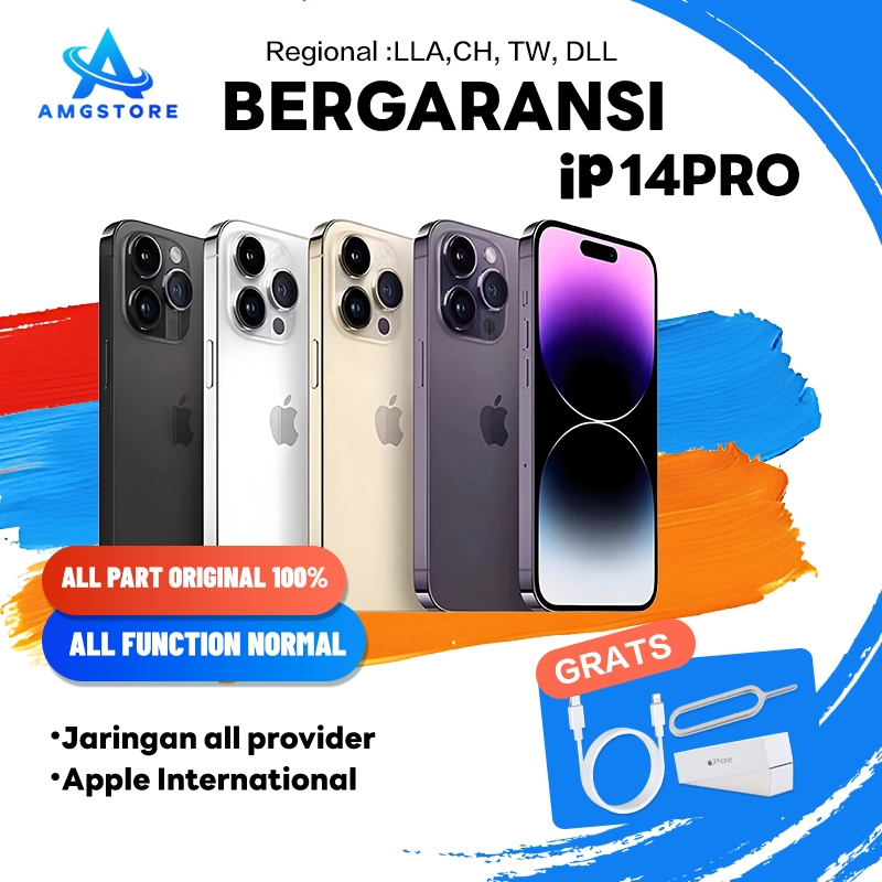 Jual IP 14 PRO Second Normal 128GB 256GB 512GB Inter Fulset Mulus Like New Good Condition ...