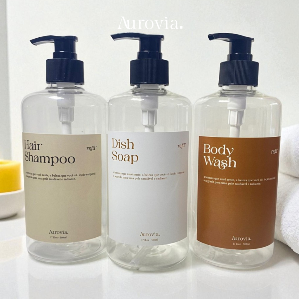 Jual BOTOL PLASTIK 500ML PUMP ISI ULANG SABUN MANDI SHAMPOO / BOTOL ...