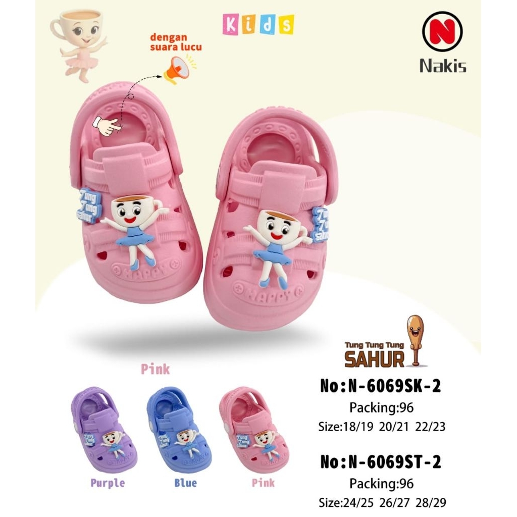 Jual Sandal Anak Laki Laki Dan Perempuan Tali Belakiang Bunyi Cit Cit ...