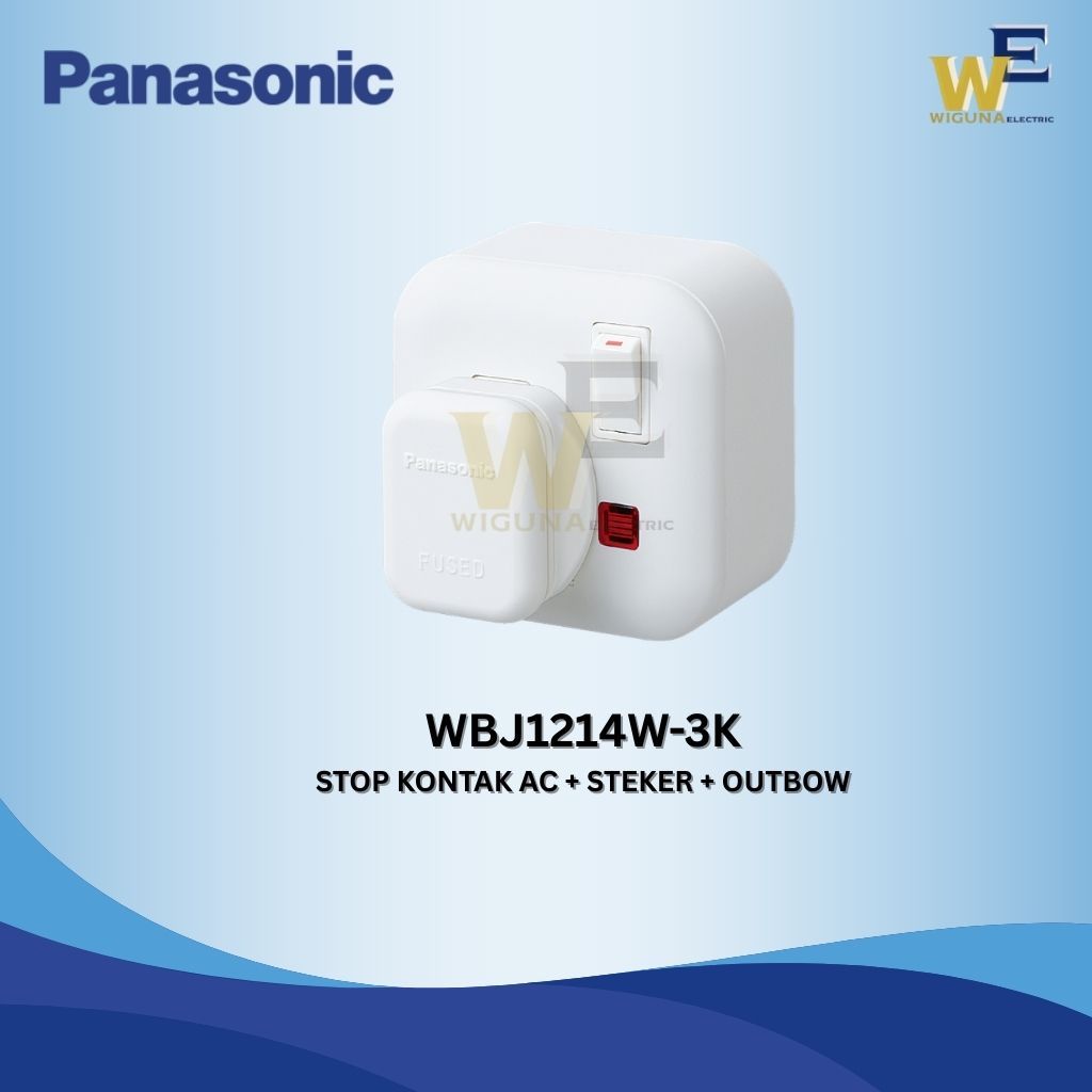 Jual PANASONIC Stop Kontak AC / Steker AC / Outbow Dus AC / WBJ1214W-3K ...