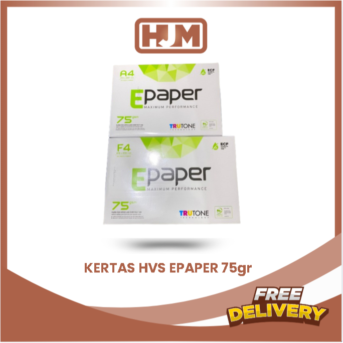 Jual Kertas HVS Epaper A4 dan F4 75gr 500 Lembar | Shopee Indonesia