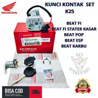 Jual KUNCI KONTAK SET HONDA KODE K25 MOTOR BEAT FI/FI STATER KASAR/POP ...