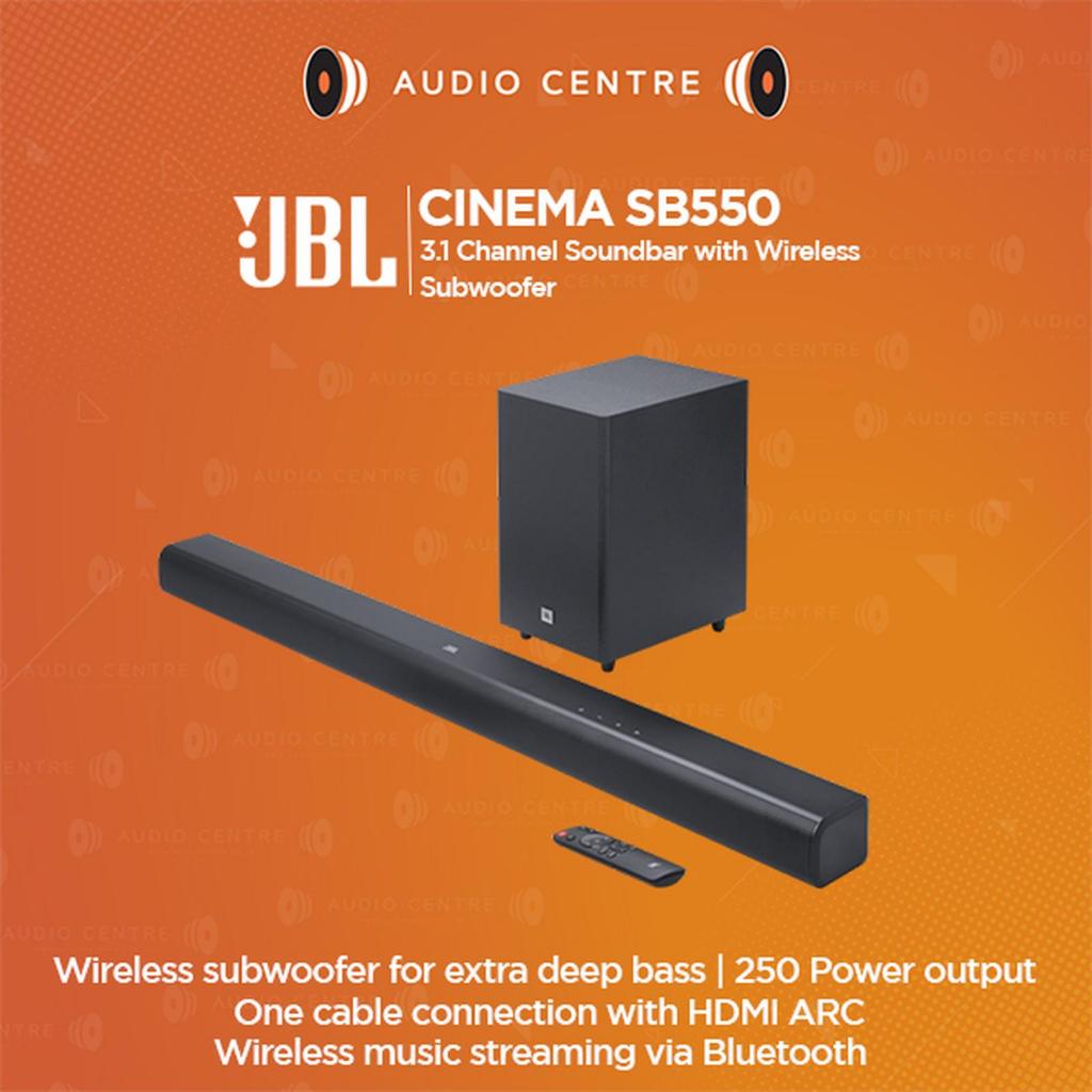 Jual JBL Cinema SB550 3.1 Soundbar Wireless Subwoofer | Shopee Indonesia