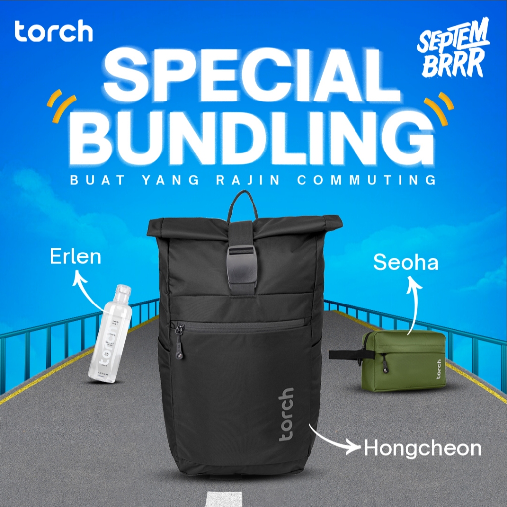 Jual Torch Special Bundling Hongcheon Tas Ransel Punggung Sekolah Kerja ...