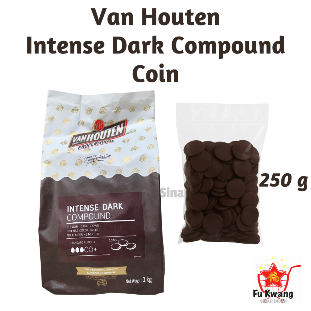 Jual Van Houten Intense Dark Compound Coin / Cokelat Coin / Dark ...