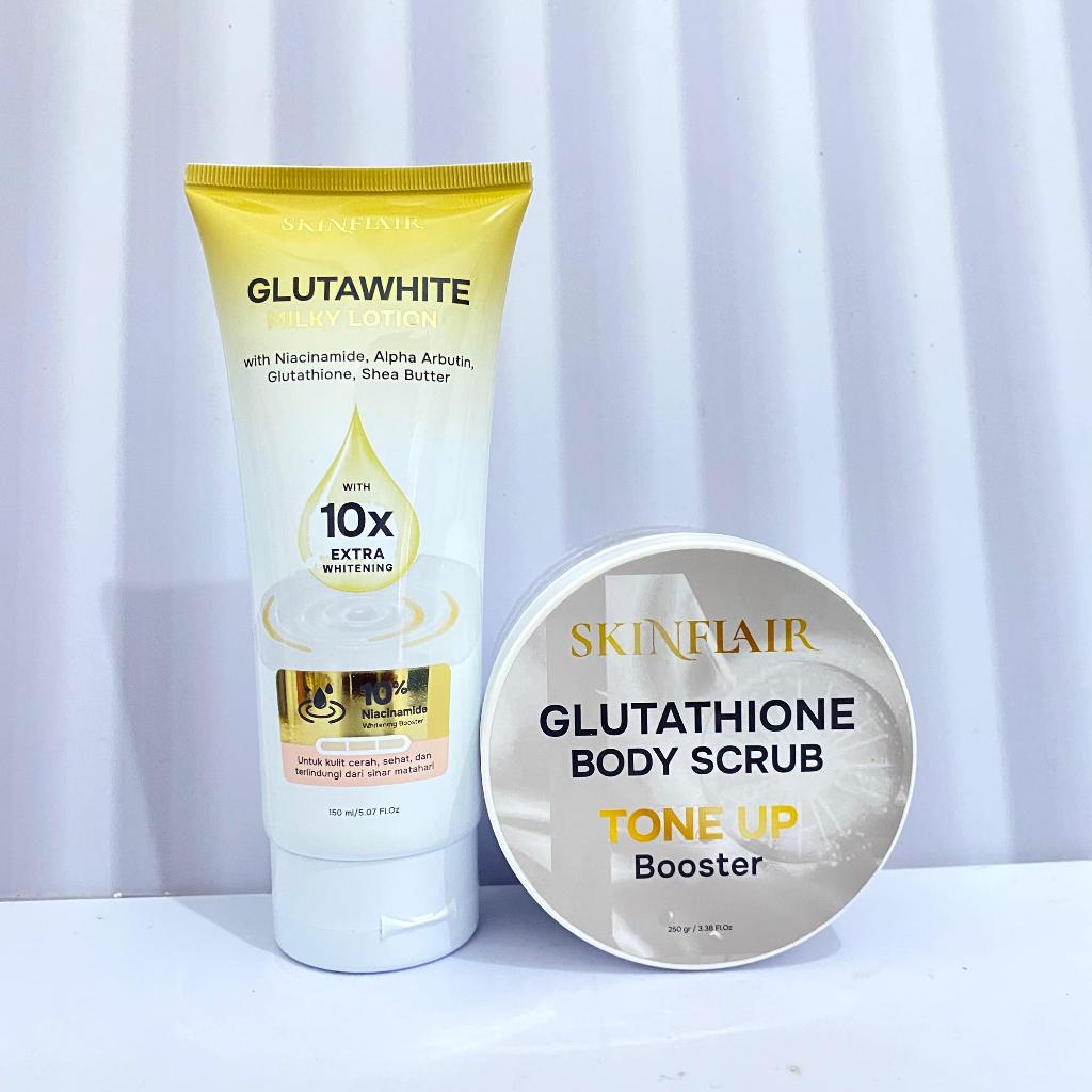 Jual BUNDLING Skinflair Glutawhite Milky Lotion new formula & Body ...