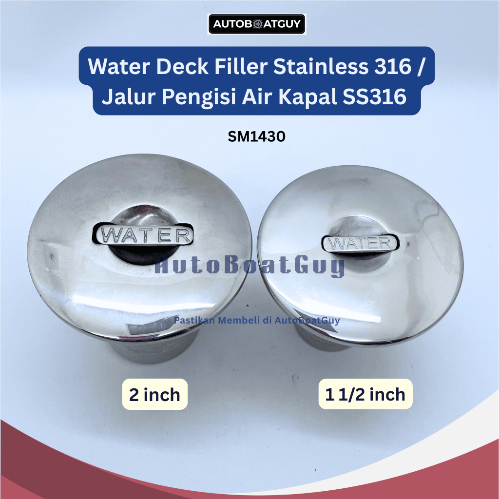 Jual Water Deck Filler Stainless 316 / Jalur Pengisi Air Kapal SS316 ...