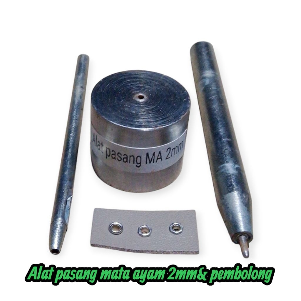 Jual Alat pasang mata ayam 2mm untuk kulit,imitasi,spon dll. | Shopee ...