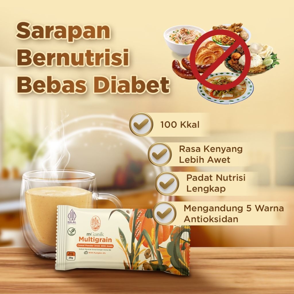Jual mGanik superfood multigrain sachet @25gr | Shopee Indonesia