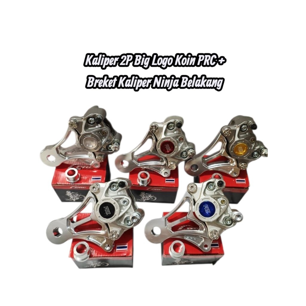 Jual COD Paket Murah Kaliper 2P 2 Piston Big Logo Koin PRC Plus Breket CNC Ninja Belakang ...
