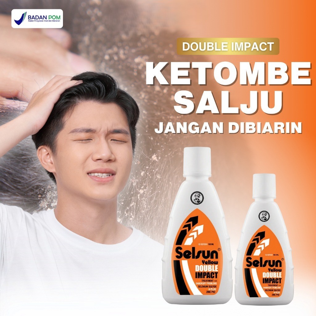 Jual (ORIGINAL) SELSUN Yellow Double Impact 100ml | Shampoo Anti ...