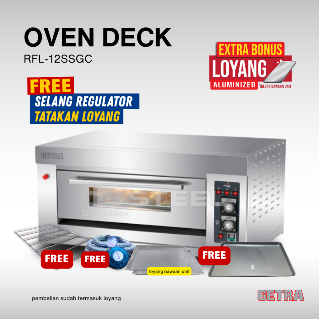 Jual GETRA Gas Baking Oven RFL-12SSGC/RFL 12SSGC/RFL12SSGC/Oven 1 Deck ...
