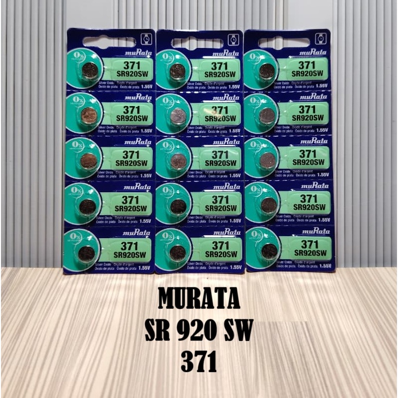 Jual ORIGINAL BATERAI MURATA SR 920 SW 371 1.55V SILVER OXIDE ASLI ...