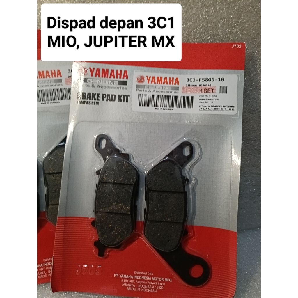 Jual Dispad Depan/Kampas Rem Yamaha 3C1 Matic/Bebek Mio, Mio Soul GT ...