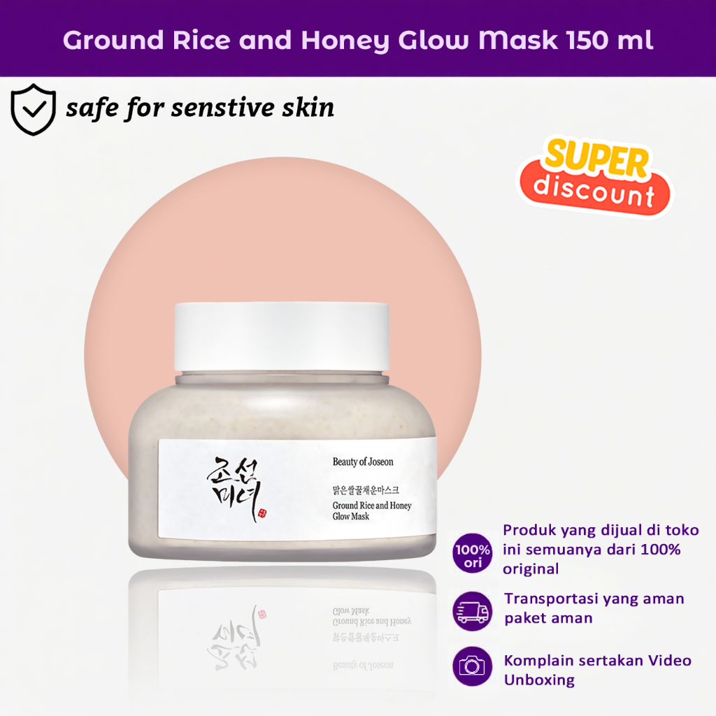 Jual Beauty of Joseon Ground Rice and Honey Glow Mask 150 ml, beauty of ...