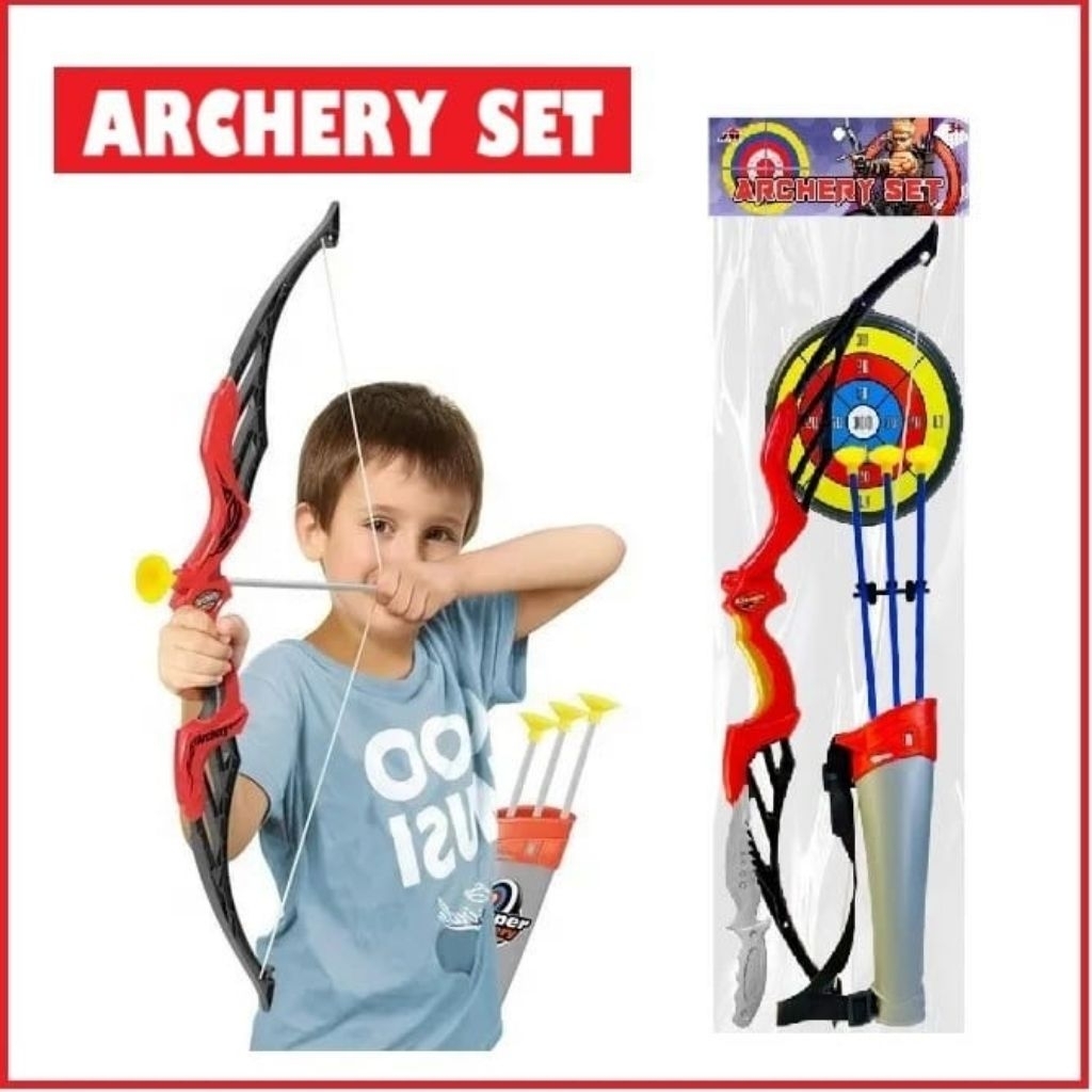 Jual 1194 mainan anak set panah archery anak dengan busur dan papan ...