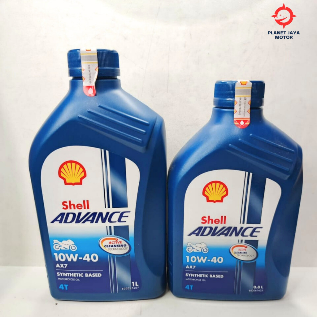 Jual OLI SHELL Advance 4T / AX7 Manual / 10W-40 Ukuran 1L / 800Ml ...