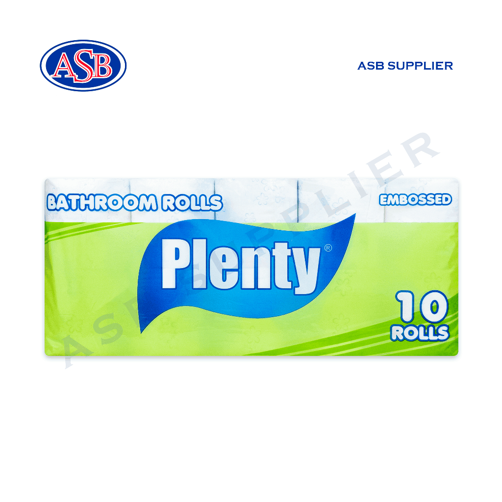 Jual Tissue / Tisu PLENTY Bathroom Roll Embossed (10 Rolls x 215 Sheets ...