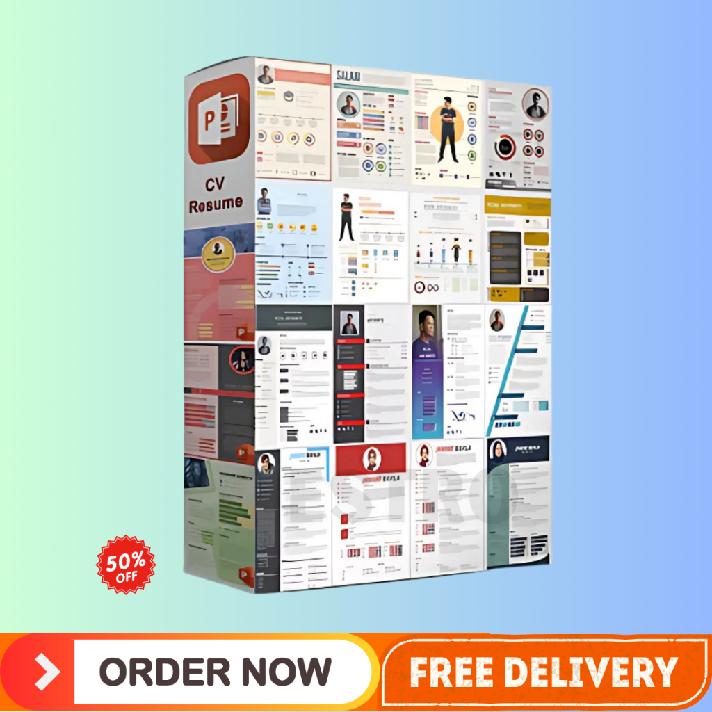 Jual 750 Template Resume | CV Curriculum Vitae Format Word | Powerpoint ...