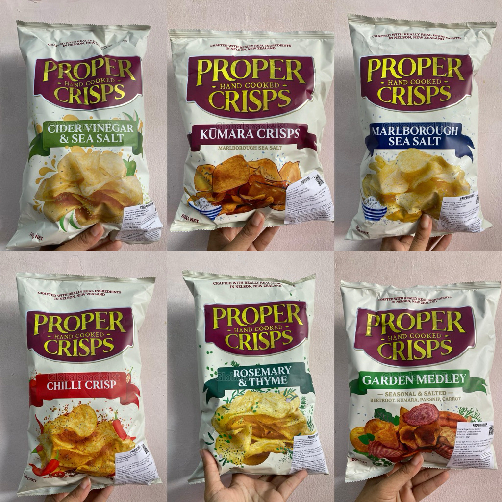 Jual PROPER HAND COOKED CHILI CRISPS / VINEGAR / MARLBOROUGH SEA SALT ...