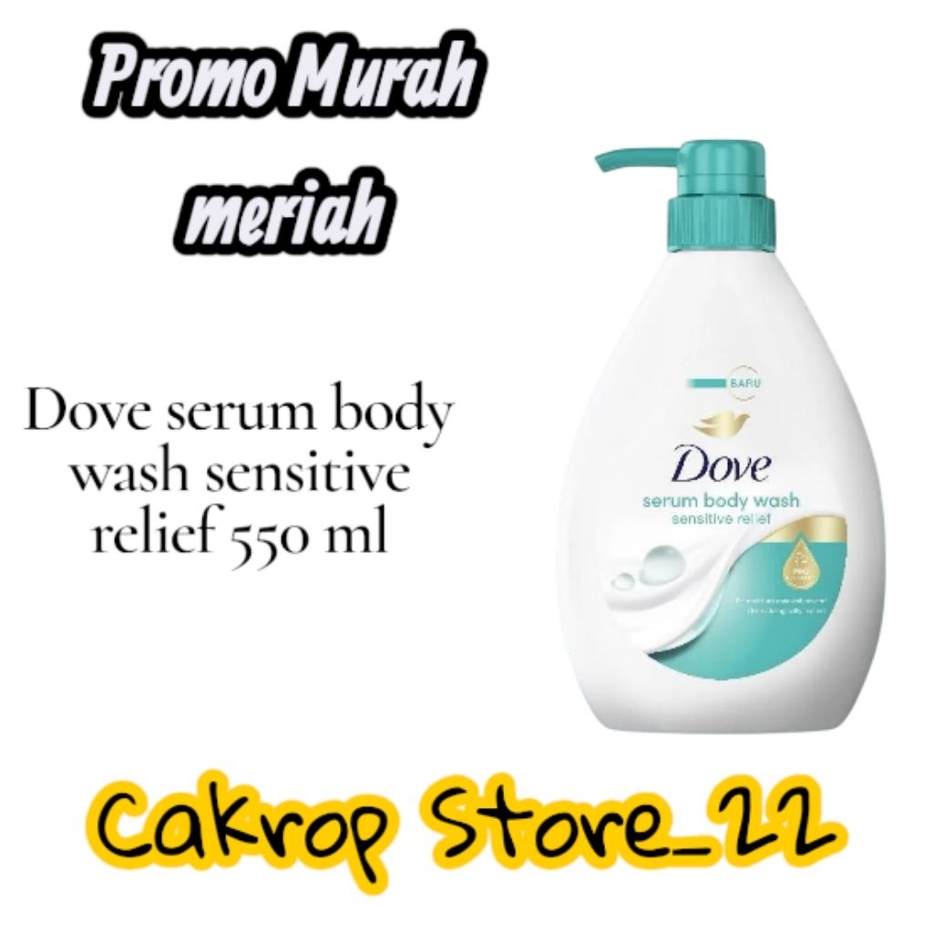Jual Dove body wash pump sensitive relief 550 ml | Shopee Indonesia