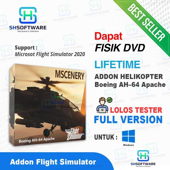 Jual Addon Helikopter MSCENERY AH-64 Apache Flight Simulator Full ...