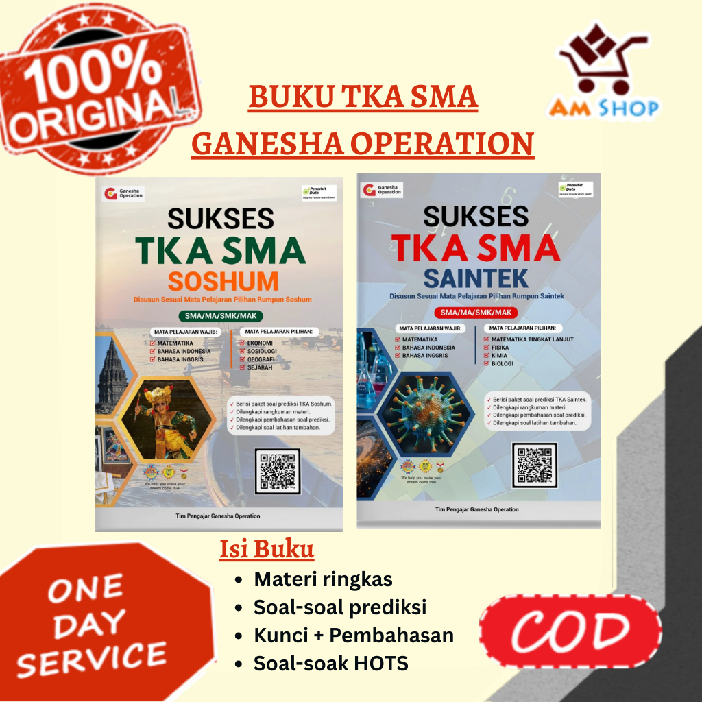 Jual BUKU TKA SD SMP SMA GANESHA OPERATION - SUKSES TKA SMA SAINTEK ...
