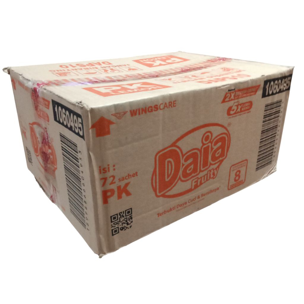 Jual 1 DUS/KARTON/BOX DAIA BUBUK 1000 FRUITY ISI 72 SACHET (DETERJEN ...