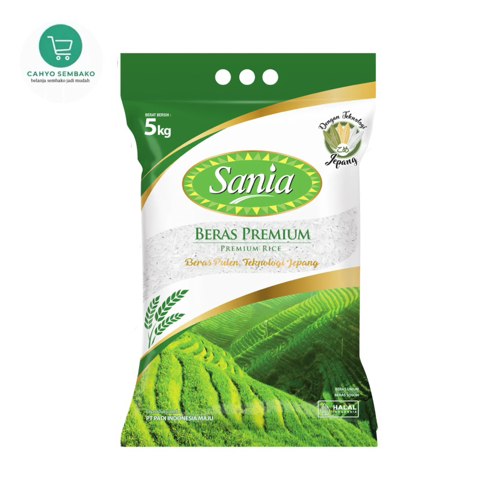 Jual Beras Sania Premium 5kg – Pulen Putih Bersih – Beras Pilihan ...