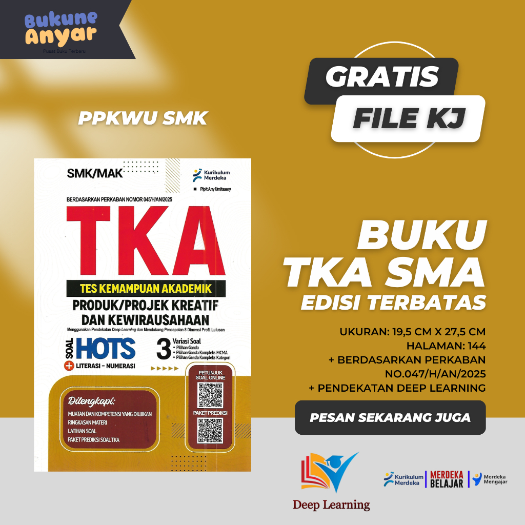 Jual Buku TKA SMK Projek Kreatif Kewirausahaan Terbaru Disertai Kunci ...